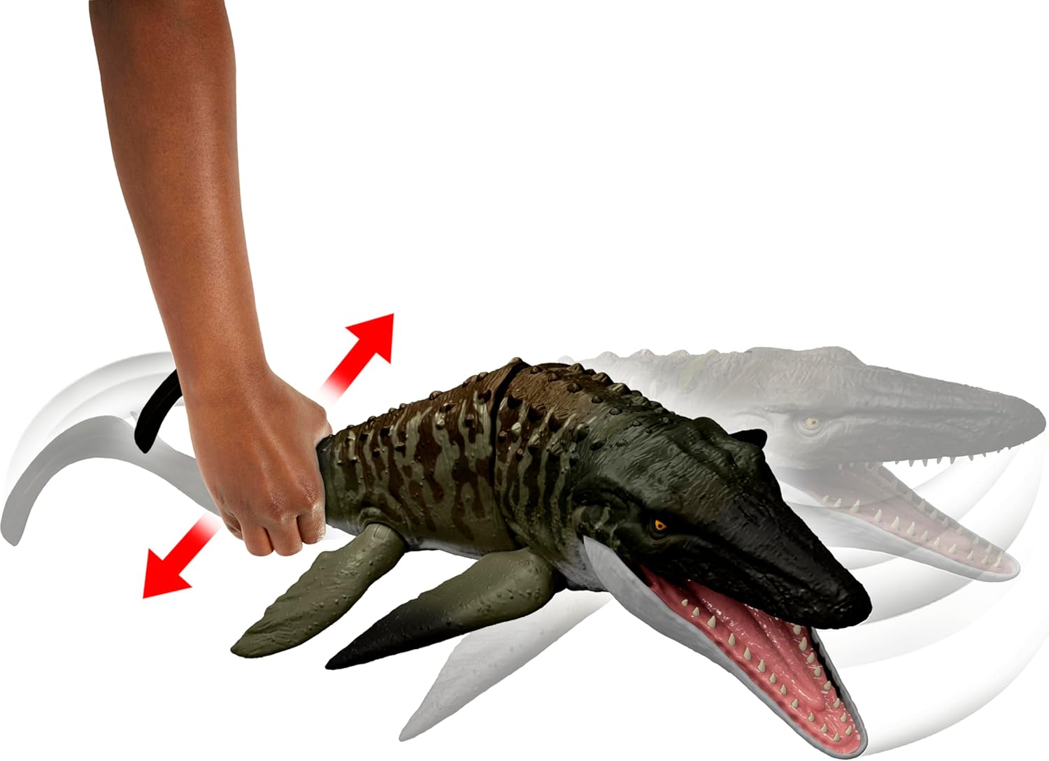 Mattel Jurassic World Rebirth Bite N Blast Mosasaurus Action Figure ...