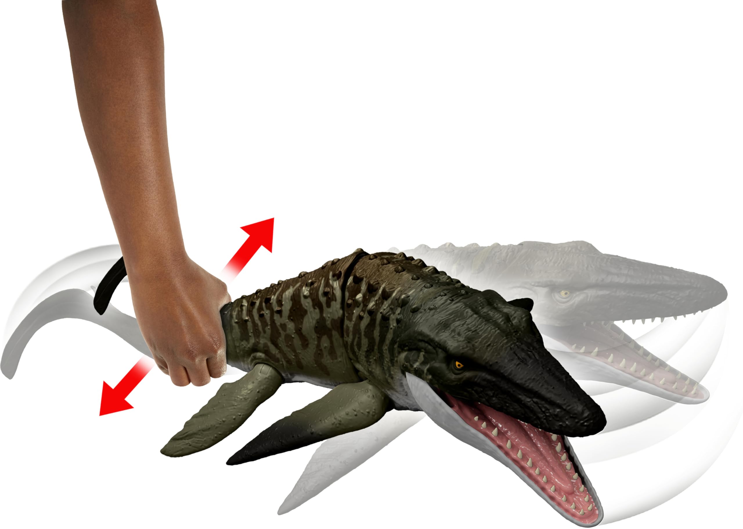 Snapklik.com : Mattel Jurassic World Rebirth Bite N Blast Mosasaurus ...