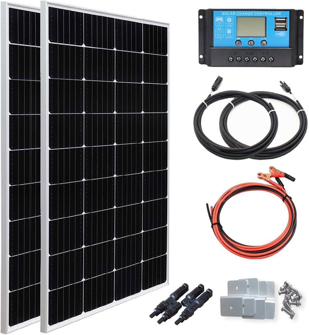 Amazon.com: Kit de paneles solares de 600 W fuera de la red con carga ...