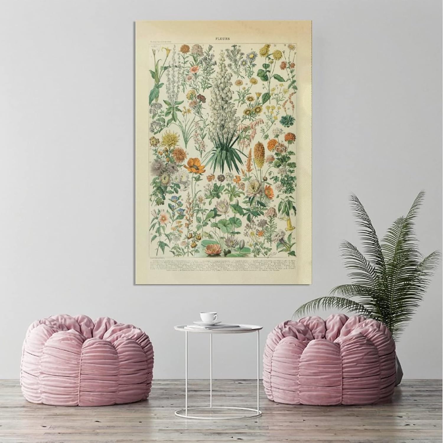 Buy Vintage Wild Flower Poster Perennial Herbs Plant Educational ...