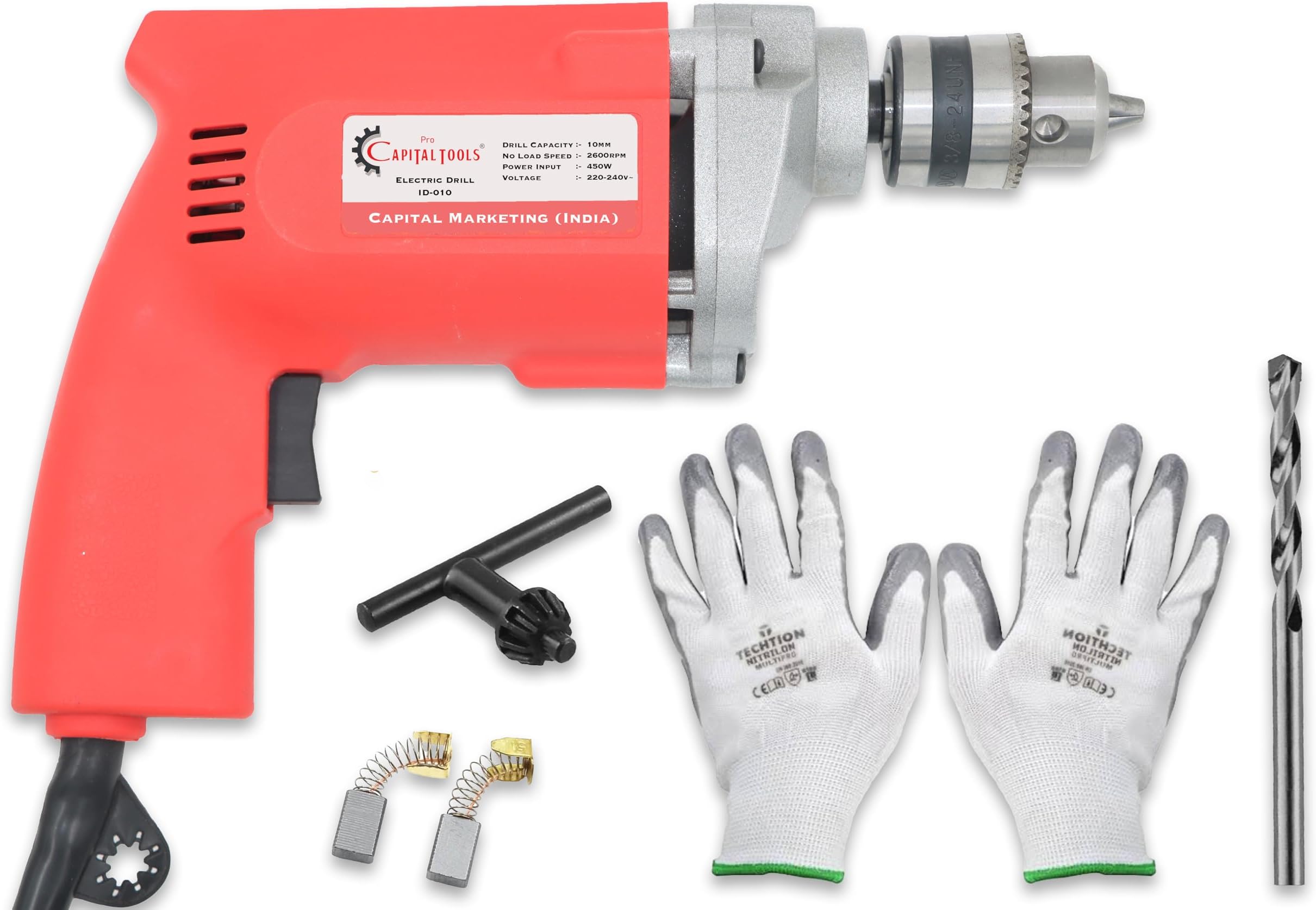 Inditrust 6-Month warranty BLUE 350w 10mm Electric Drill machine 100% ...