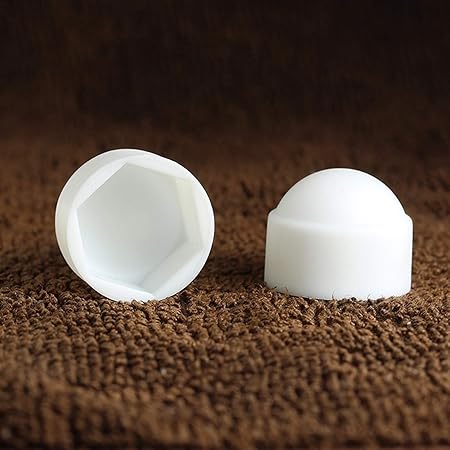 uxcell Plastic Dome Bolt Nut Protection Cap Covers, M10 / 17mm Hex ...