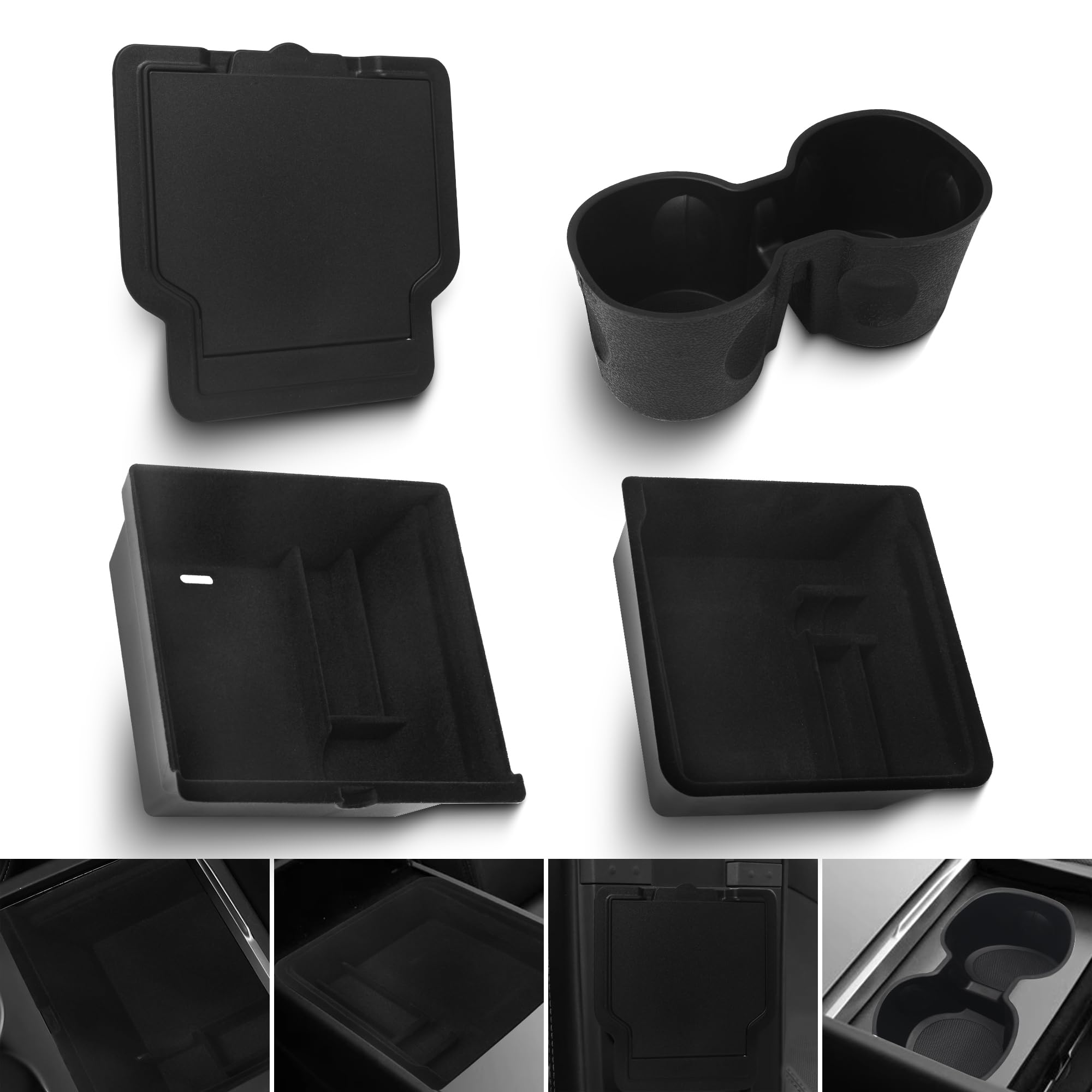 LPZAKVE (4 PCS) Center Console Organizer Tray Designed for Latest 2024 ...