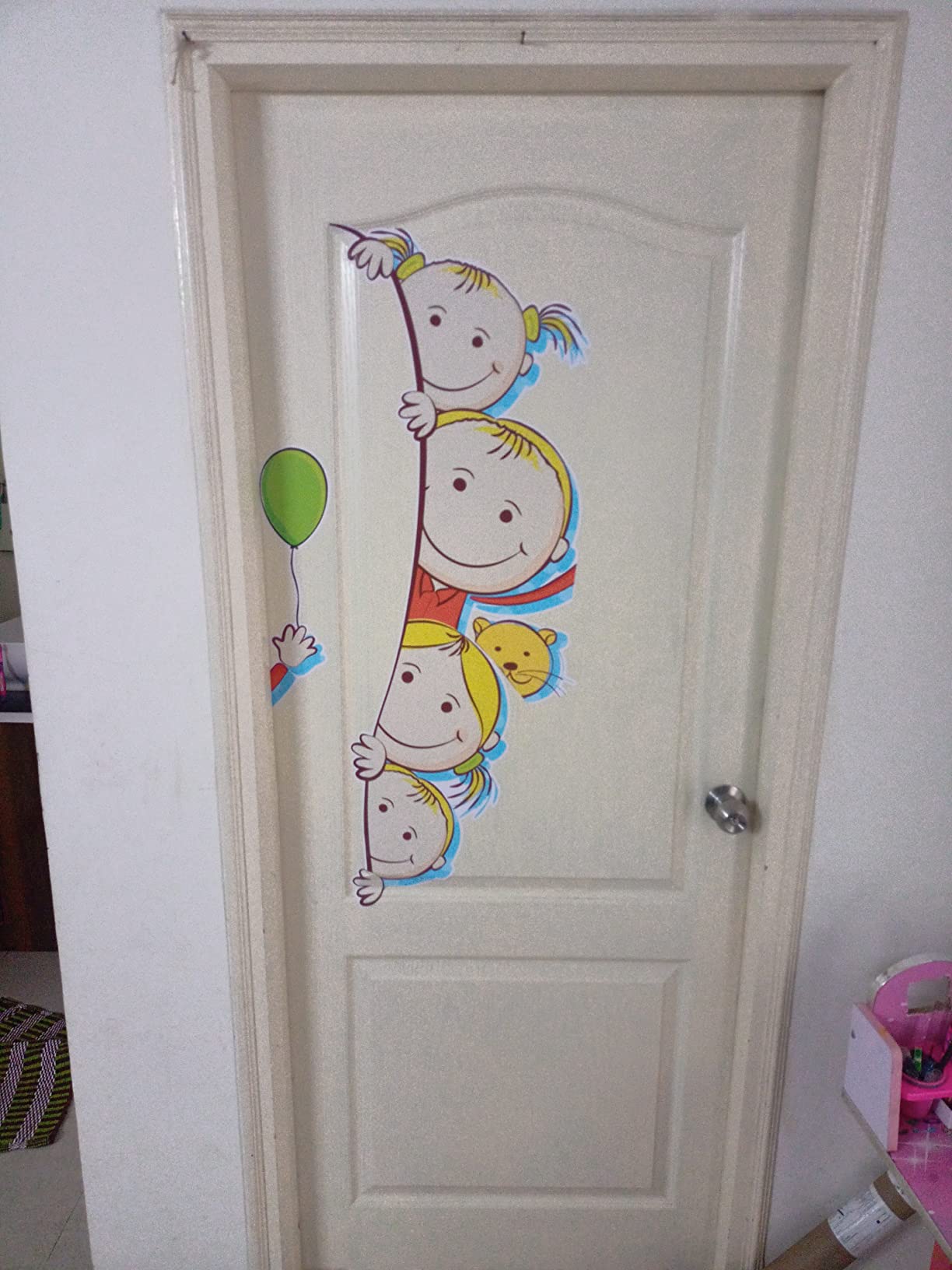 DivineDesigns Vinyl Little Cute Kids Door Cartoon Animated Poster 3D ...