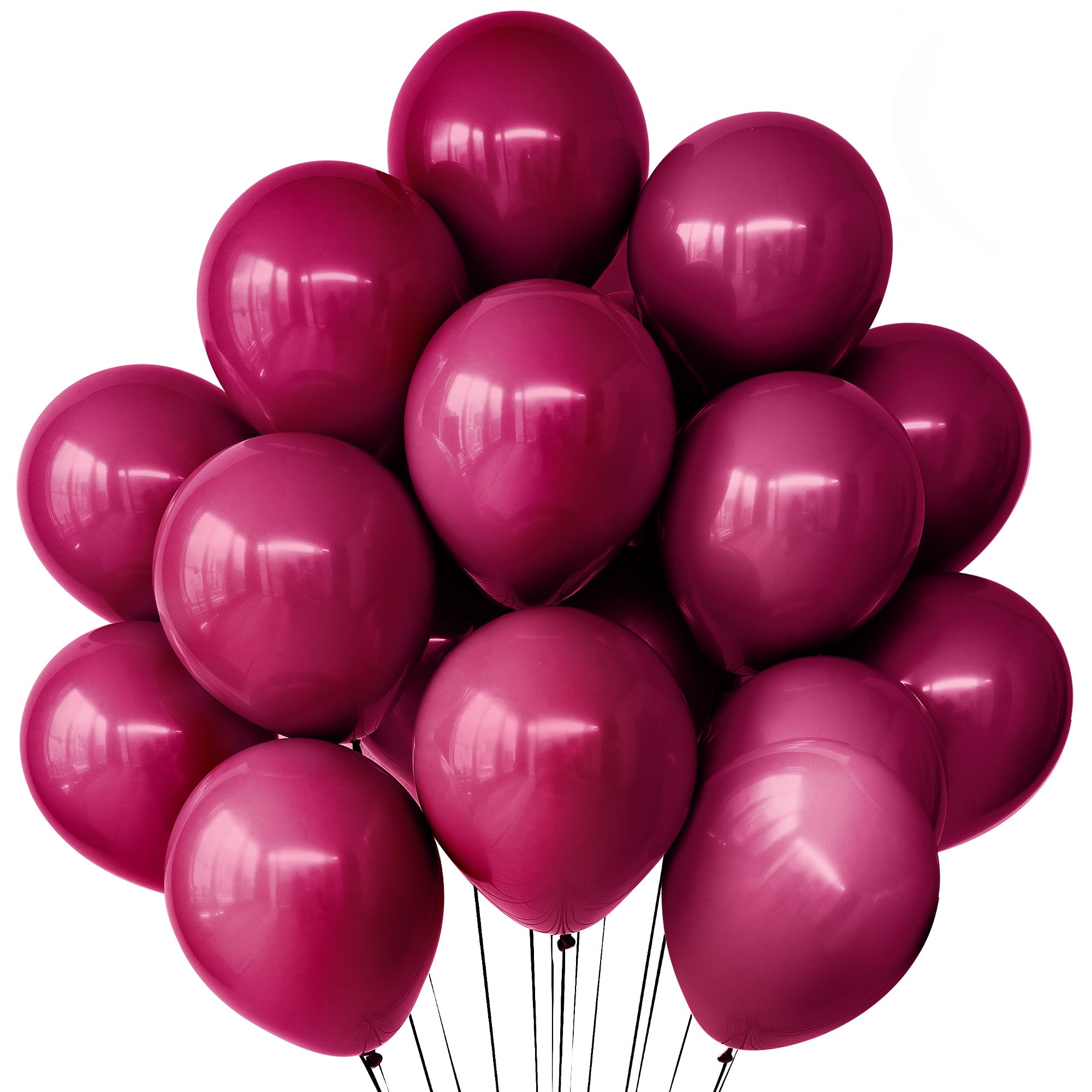 Amazon.com: KatchOn, Metallic Burgundy Balloons Set - 10 Inch, Pack of ...