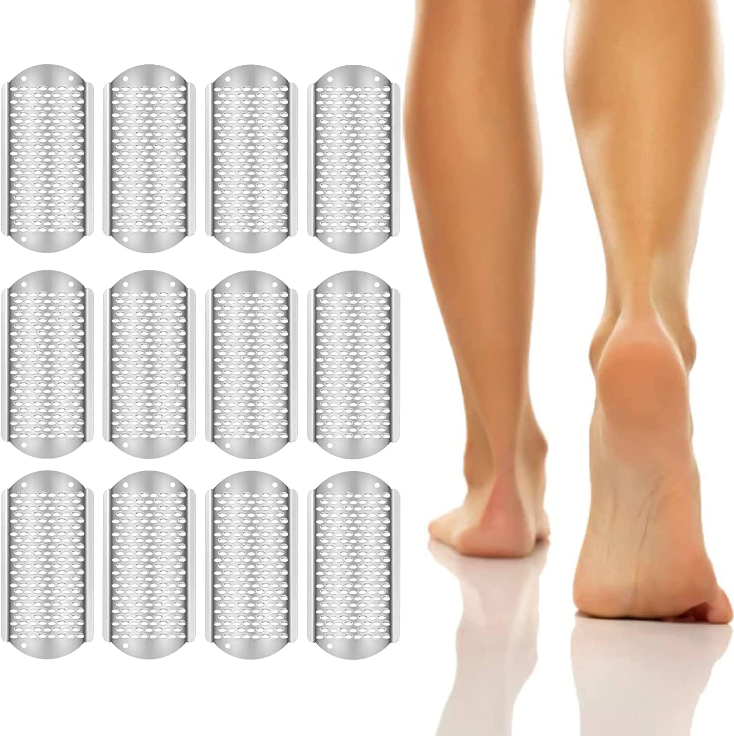 Amazon.com : 12 Pack Foot File Callus Remover Replacement: Stainless ...