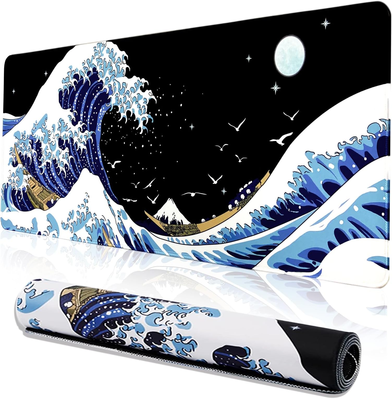 Amazon.com: Decorative Mouse Pad Art Print Painting Hokusai The Great ...