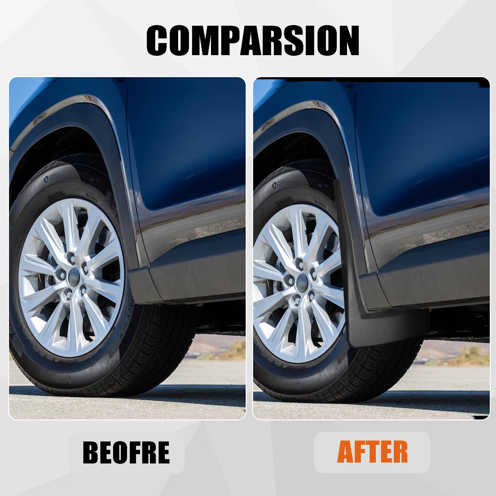 Snapklik.com : Mud Flaps For Grand Highlander 2024 2025 - Front & Rear ...