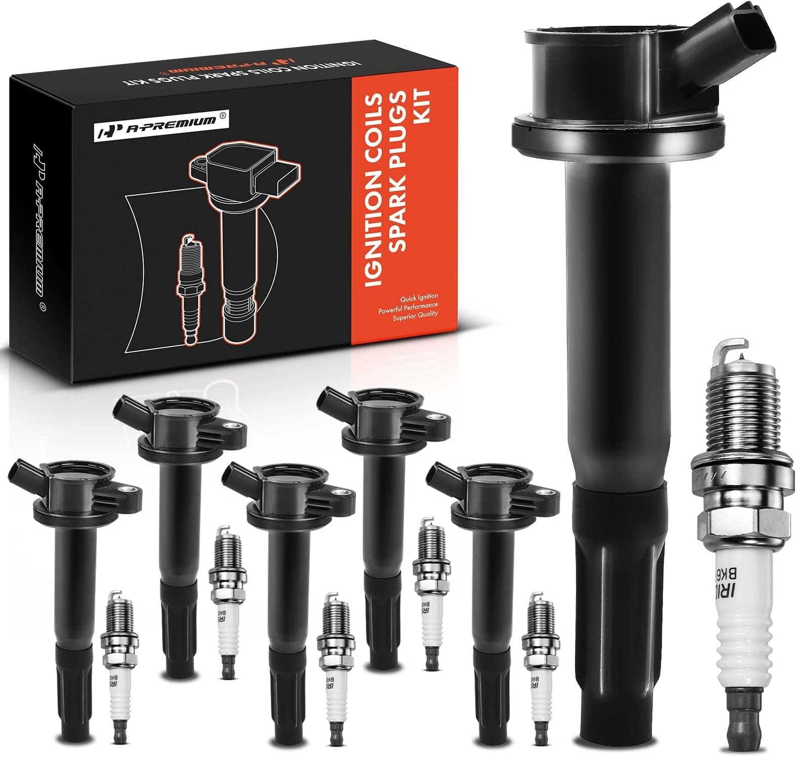 Amazon.com: A-Premium Ignition Coils and Spark Plugs Kits Compatible ...
