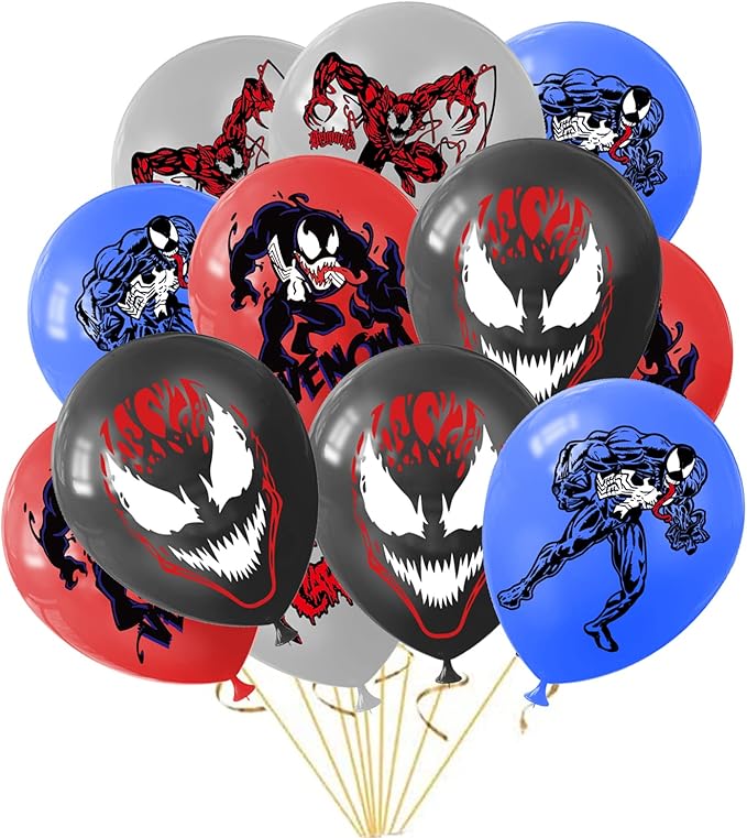 Amazon.com: 40Pieces Venom Balloons, Venom Birthday Decorations, Venom ...