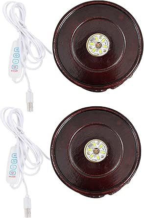 Amazon.com: SZZUMM Led Display Dase, 2 Pcs Light Base for Glass Art ...