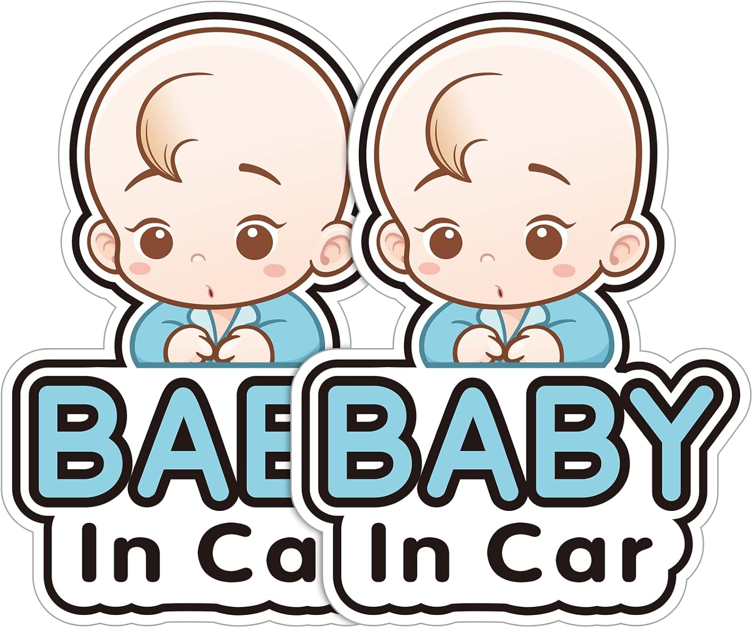 Baby in Car Stickers Sign and Decal for Girl, Baby Car Sticker ...
