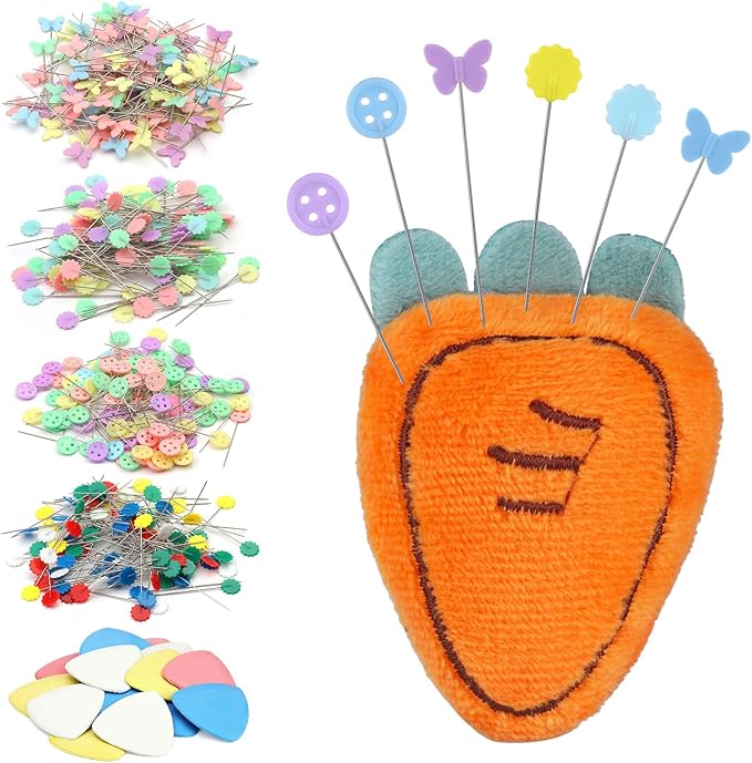 Amazon.com: FTEVEN 420pcs Flat Head Straight Pins Kits, Sewing Pins for ...