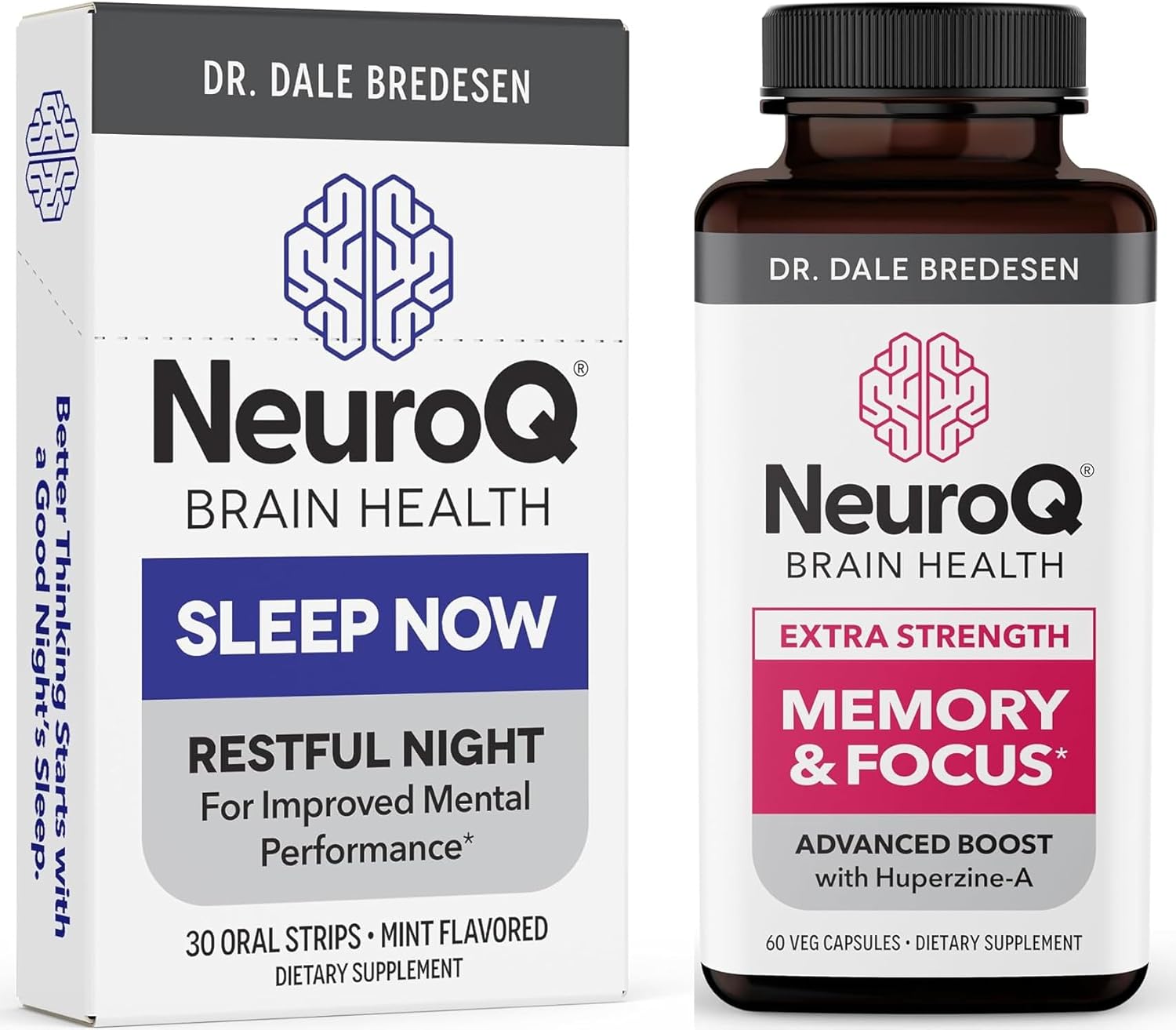 Amazon.com: LifeSeasons NeuroQ Memory & Focus with Sleep Now Strips ...