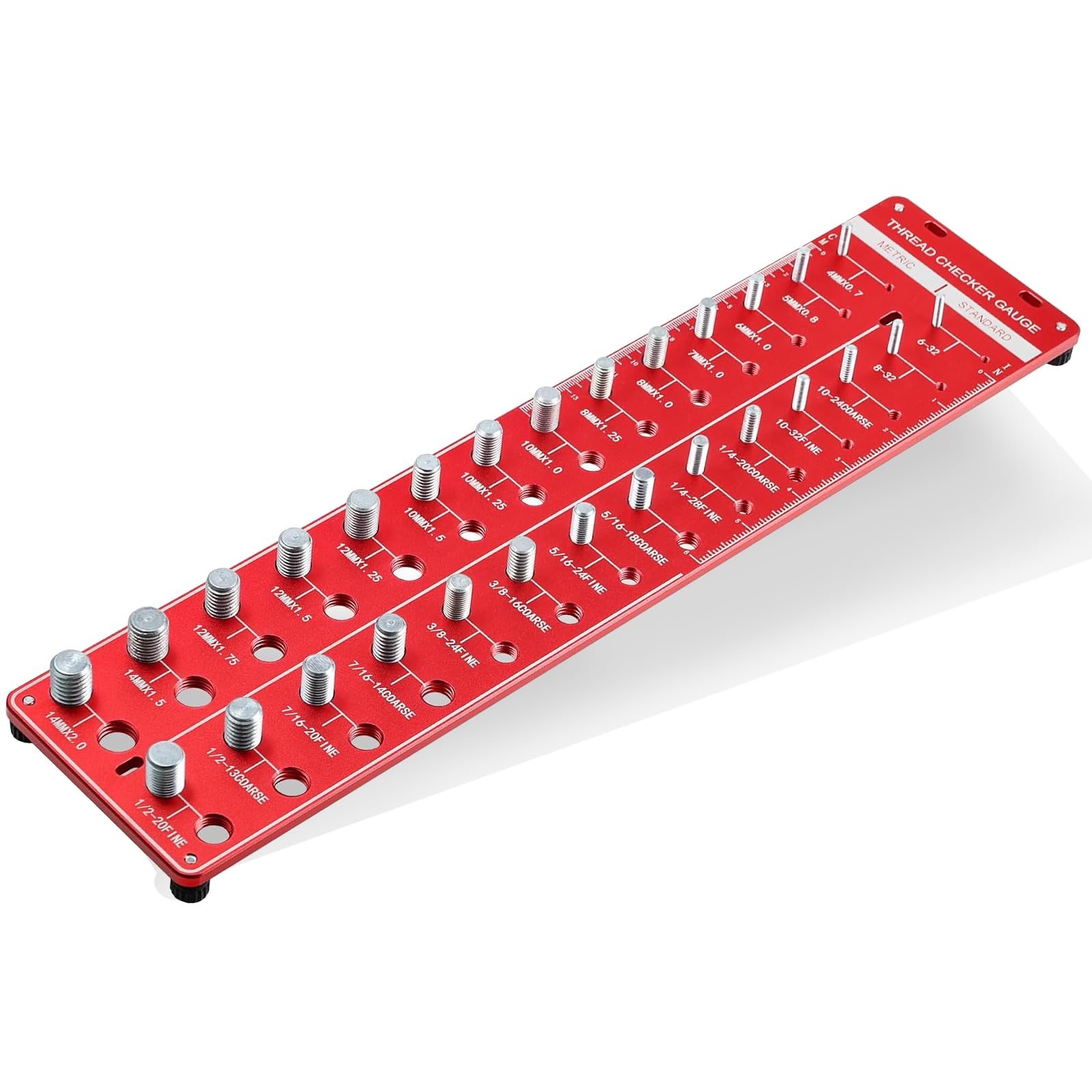 Bolt And Nut Identifier Gauge Thread Checker Gauge - Metric & Imperial ...