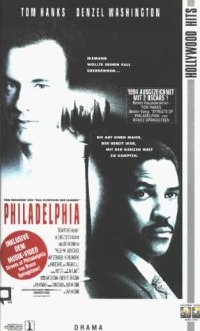 Amazon.com: Philadelphia [VHS] : Tom Hanks, Denzel Washington, Roberta ...