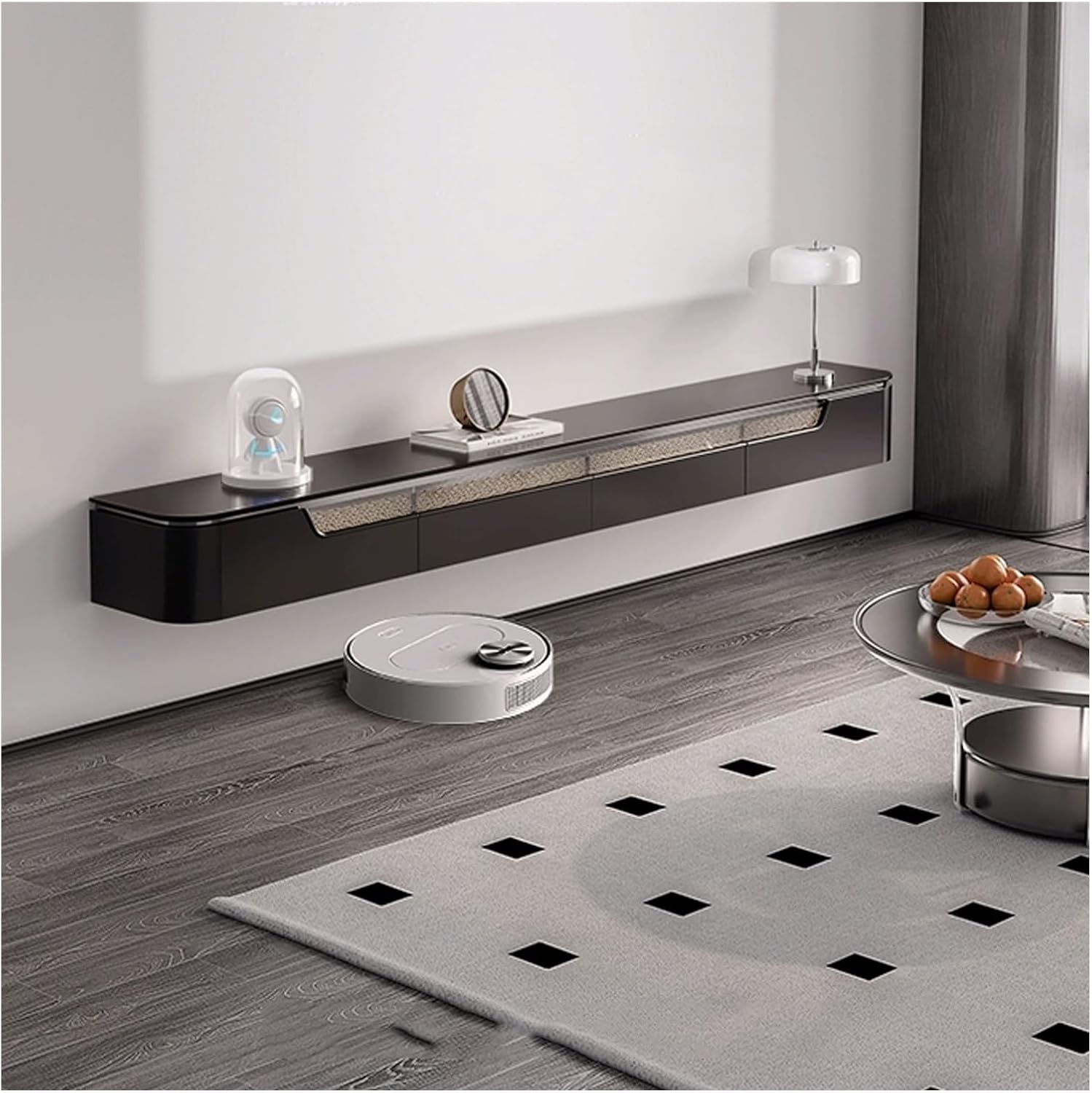 Amazon.com: Floating TV Stand Slim Floating TV Stand with 2 Doors and 2 ...