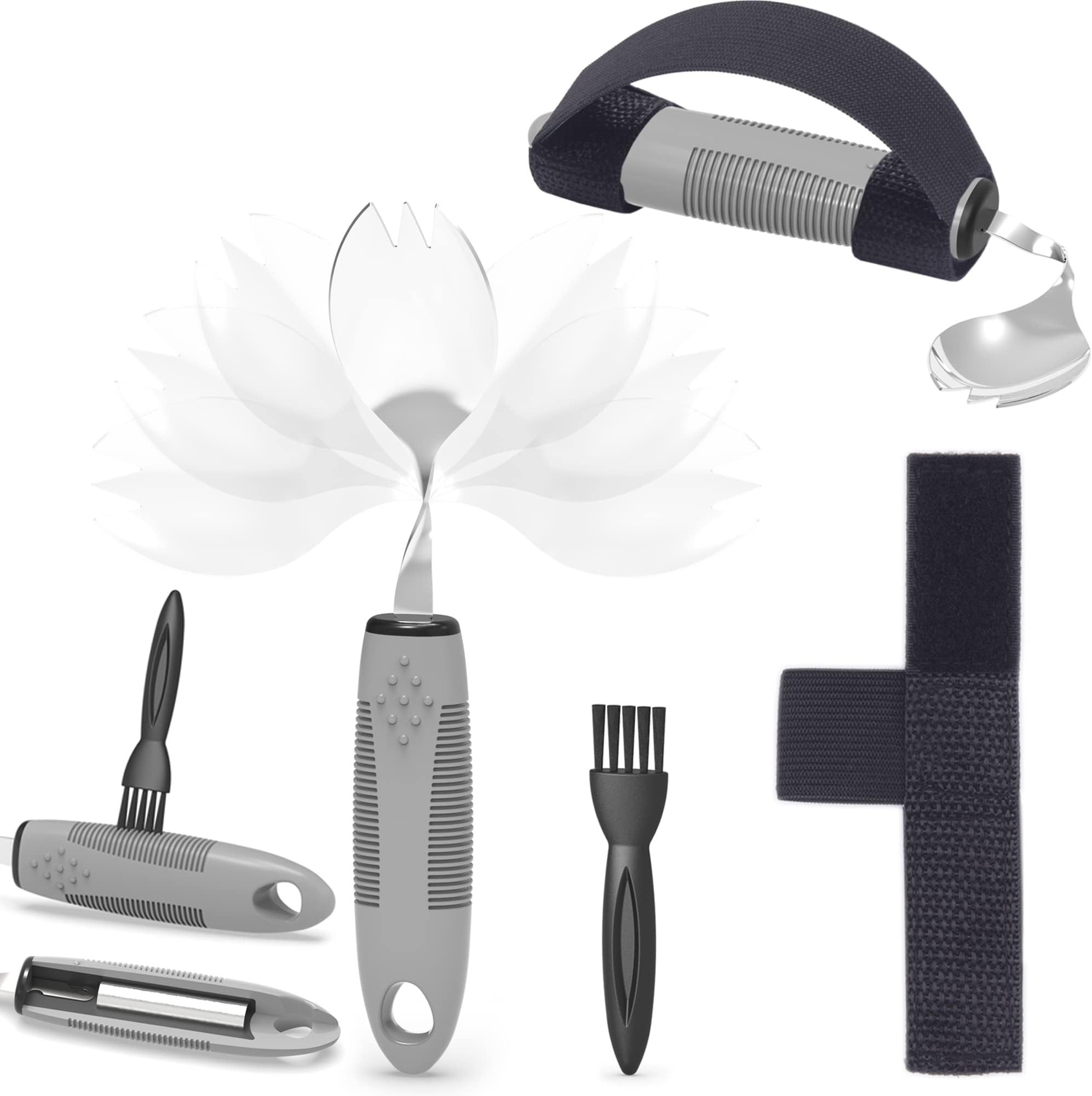 Amazon.com: PKPKAUT 2 in 1 Frok/Spoon for Hand Tremors, Adaptive ...