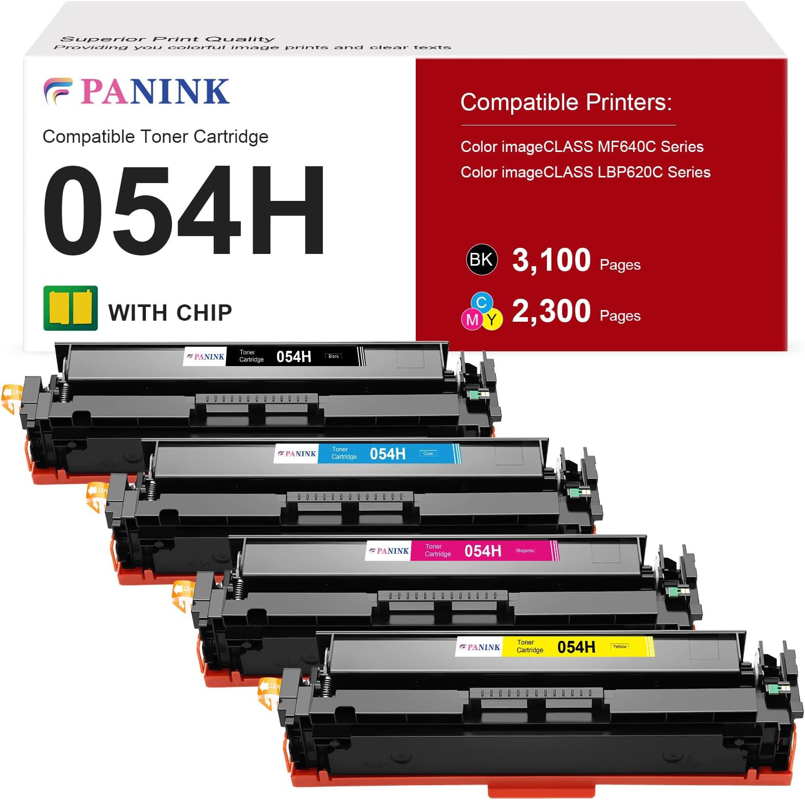 Amazon.com: PANINK Compatible 054H High Yield Toner Cartridges ...