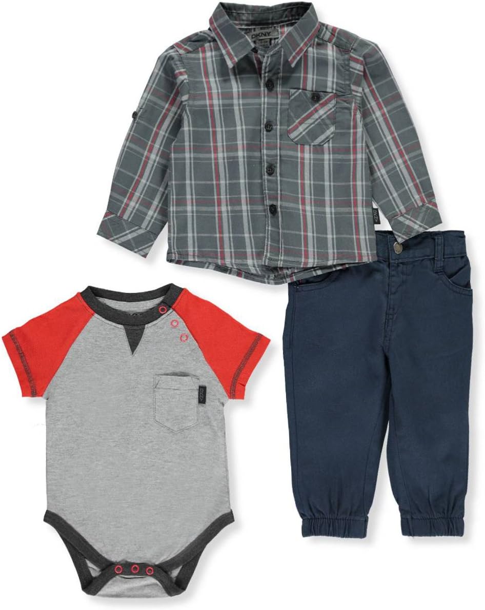 Amazon.com: DKNY Baby Boys' 3-Piece Outfit: Clothing, Shoes & Jewelry