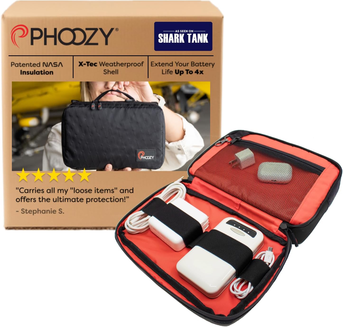 Amazon.com: PHOOZY Premium Tech Bag & Cable Organizer Bag for Travel Accessories | Warm Weather ...