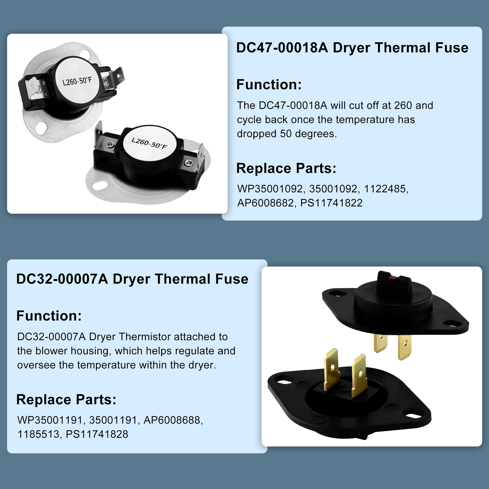 Snapklik.com : DC47-00032A Dryer Heating Element Kit Replacement For 3 ...