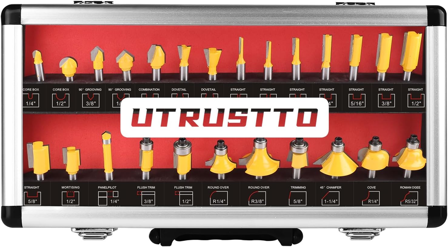 Ryobi A25RS42 Decorative Router Bit Set (4-Piece) - Amazon.com