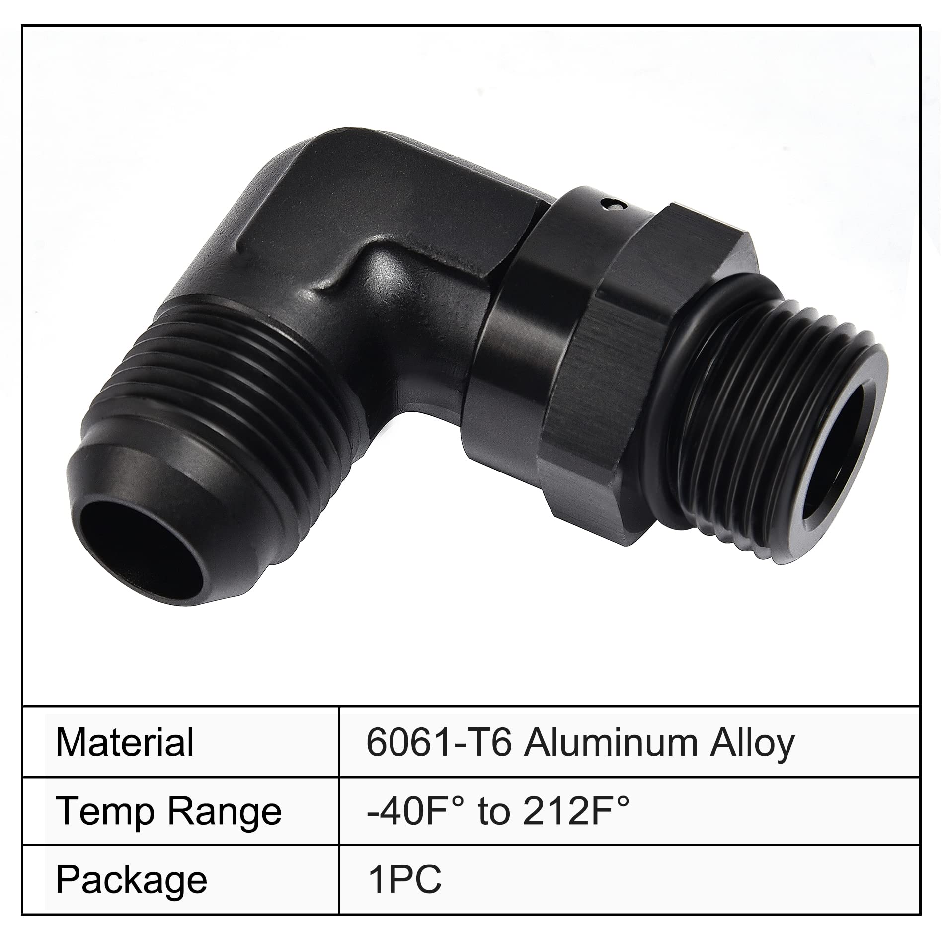 Snapklik.com : 8AN Flare To 8AN ORB Male Swivel Adapter Fitting 90 ...