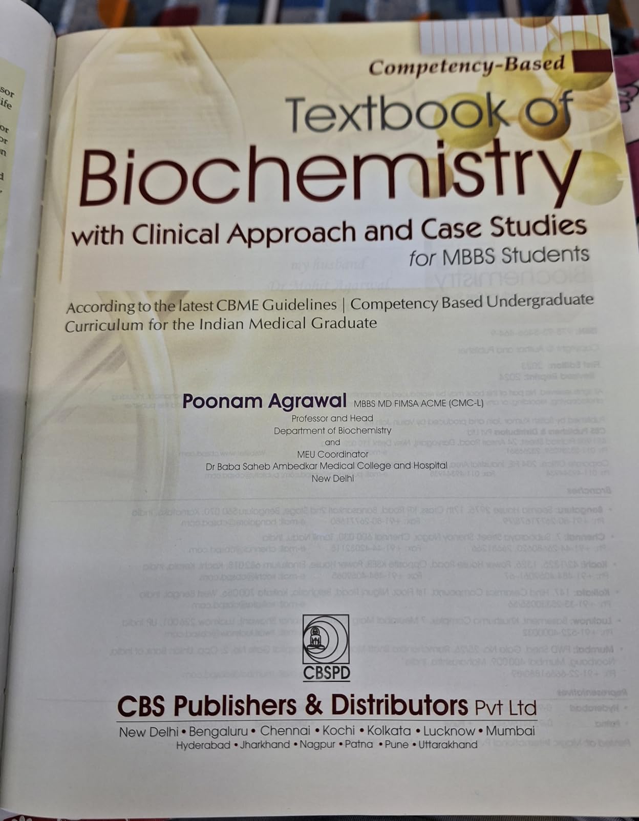 Buy Competency-Based Textbook of Biochemistry with Clinical Approach ...