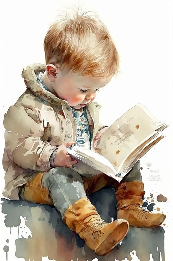 Amazon.com: Snuqevc Diamond Painting Kits Baby Boy Wants to Learn ...