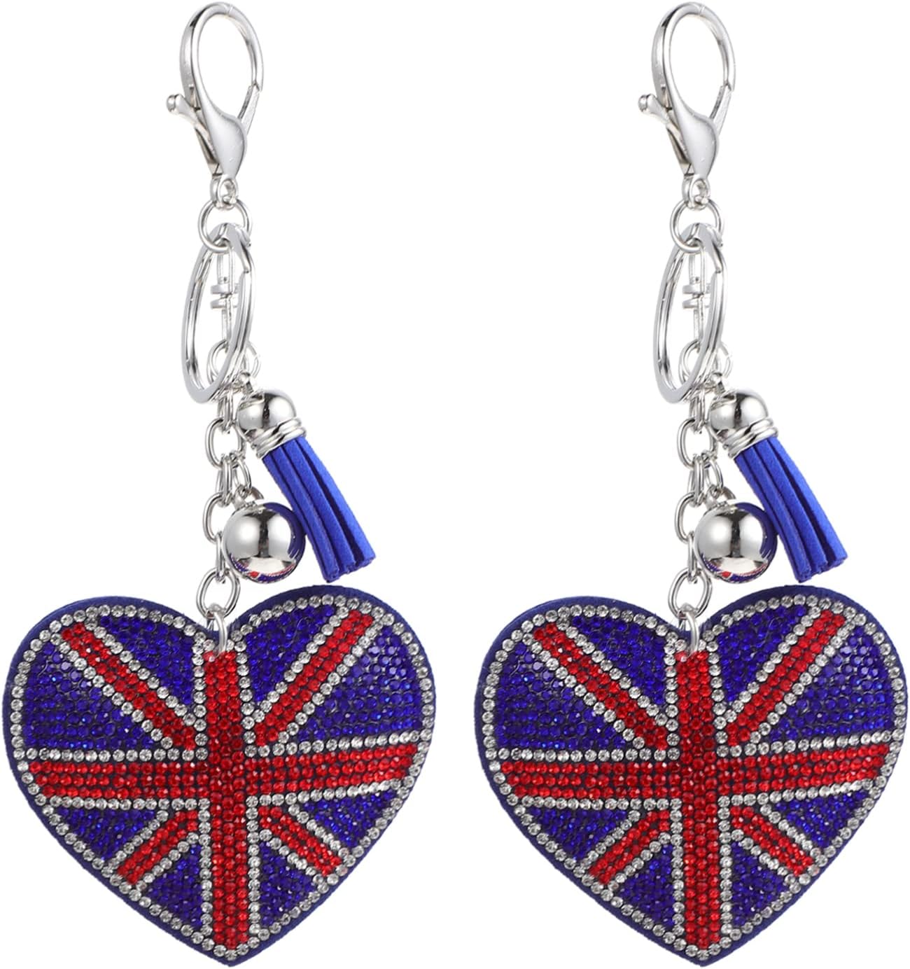 Amazon.com: Juvale 6 Pack London Keychain Souvenir Gifts, Key Rings ...