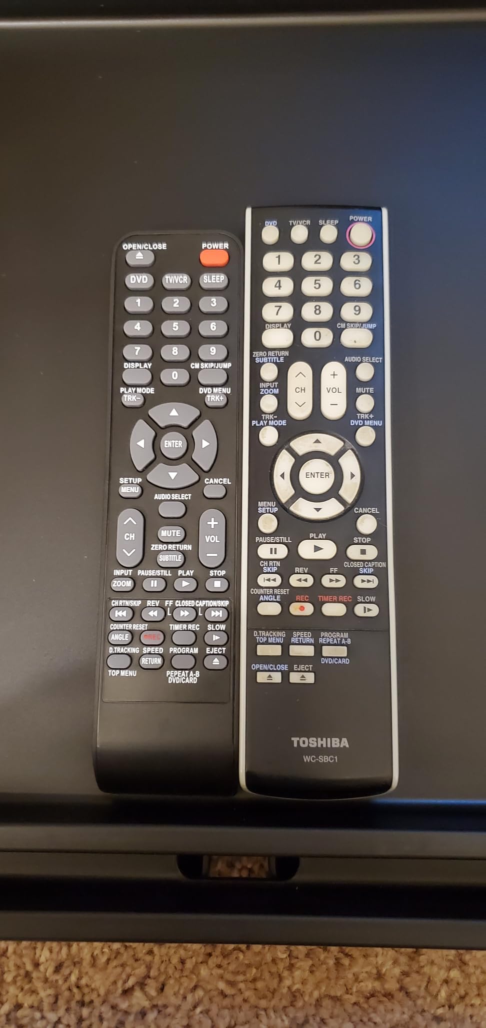 Amazon.com: WC-SBC1 Replace Remote Control fit for Toshiba TV VCR DVD ...