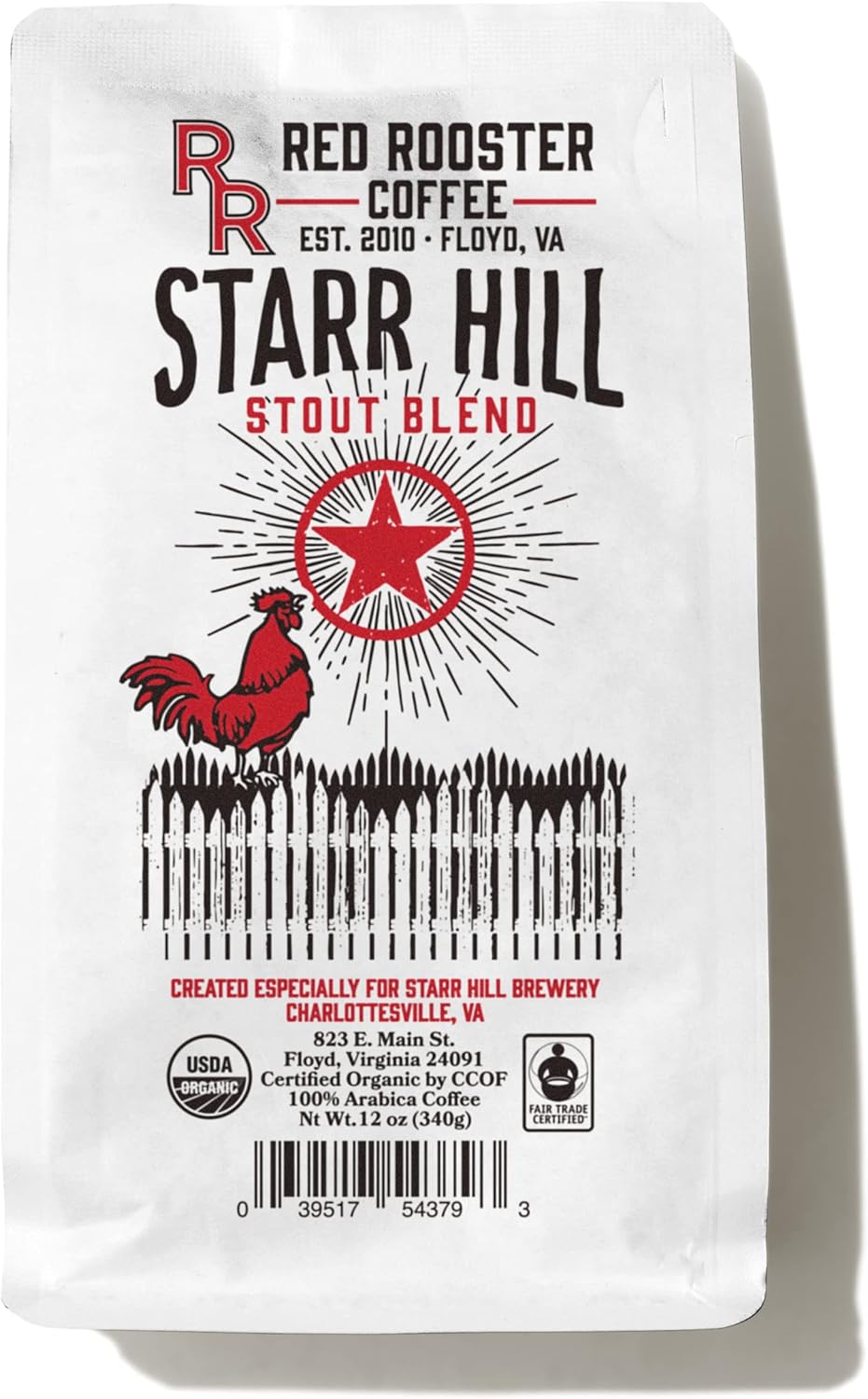Amazon.com : Red Rooster Coffee Roaster, Organic Starr Hill Stout Blend ...