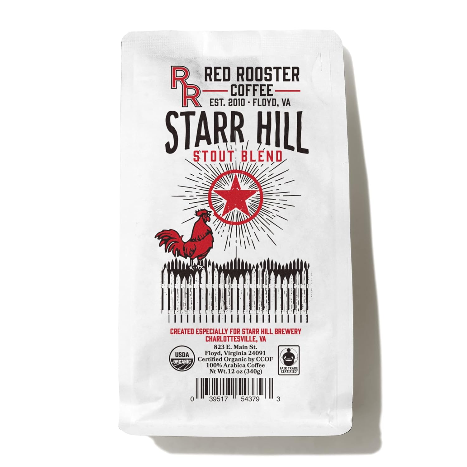 Amazon.com : Red Rooster Coffee Roaster, Organic Starr Hill Stout Blend ...