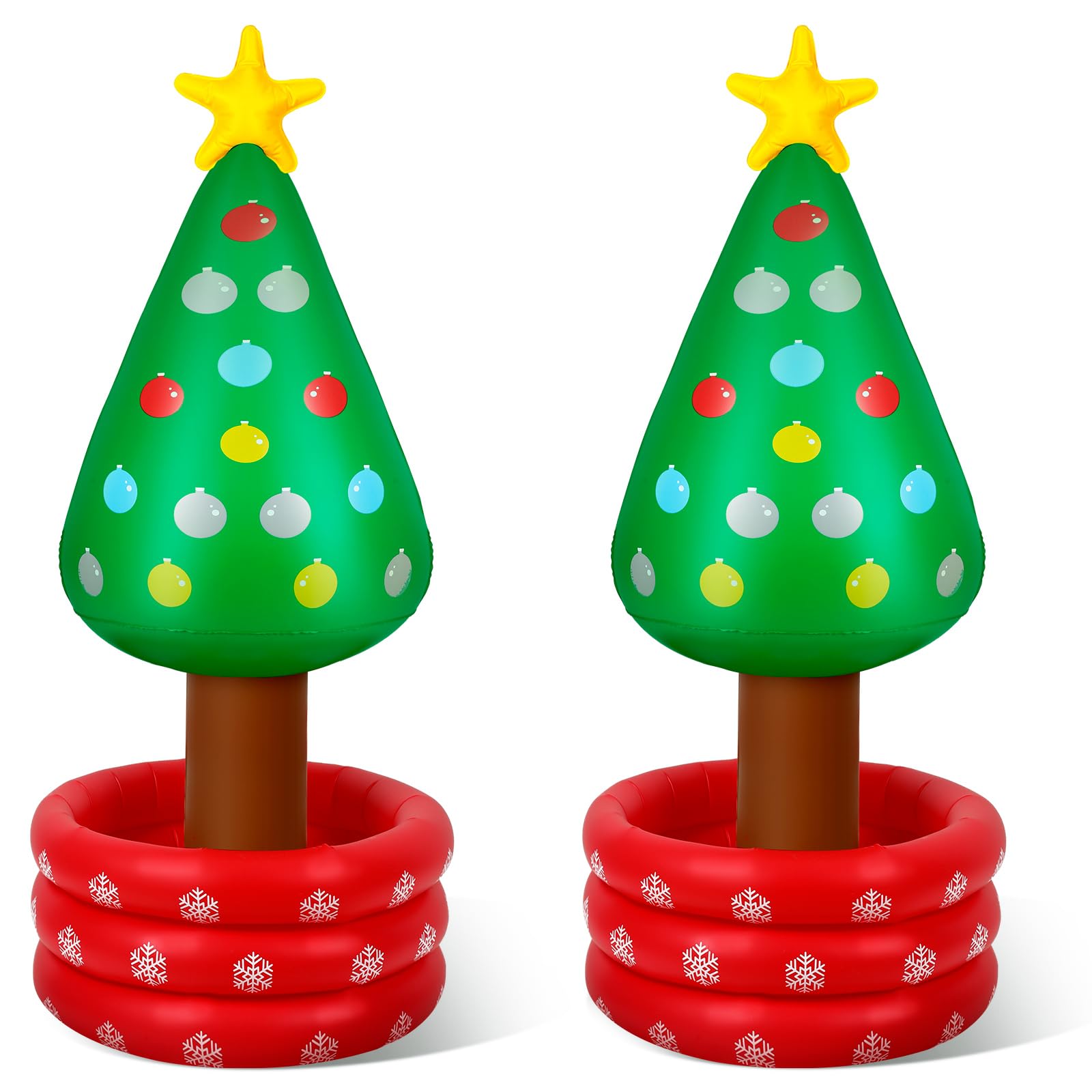 Amazon.com: Soaoo 2 Pcs Inflatable Christmas Tree Coolers Holiday ...
