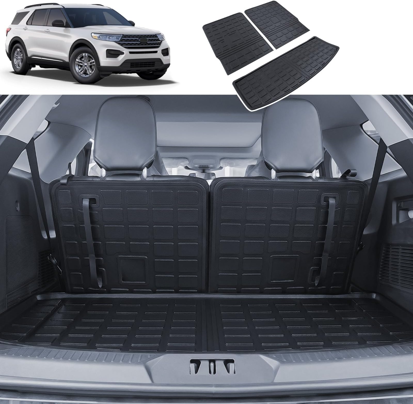 Amazon.com: Cargo Mat Compatible with 2020-2024 Ford Explorer 6&7 ...