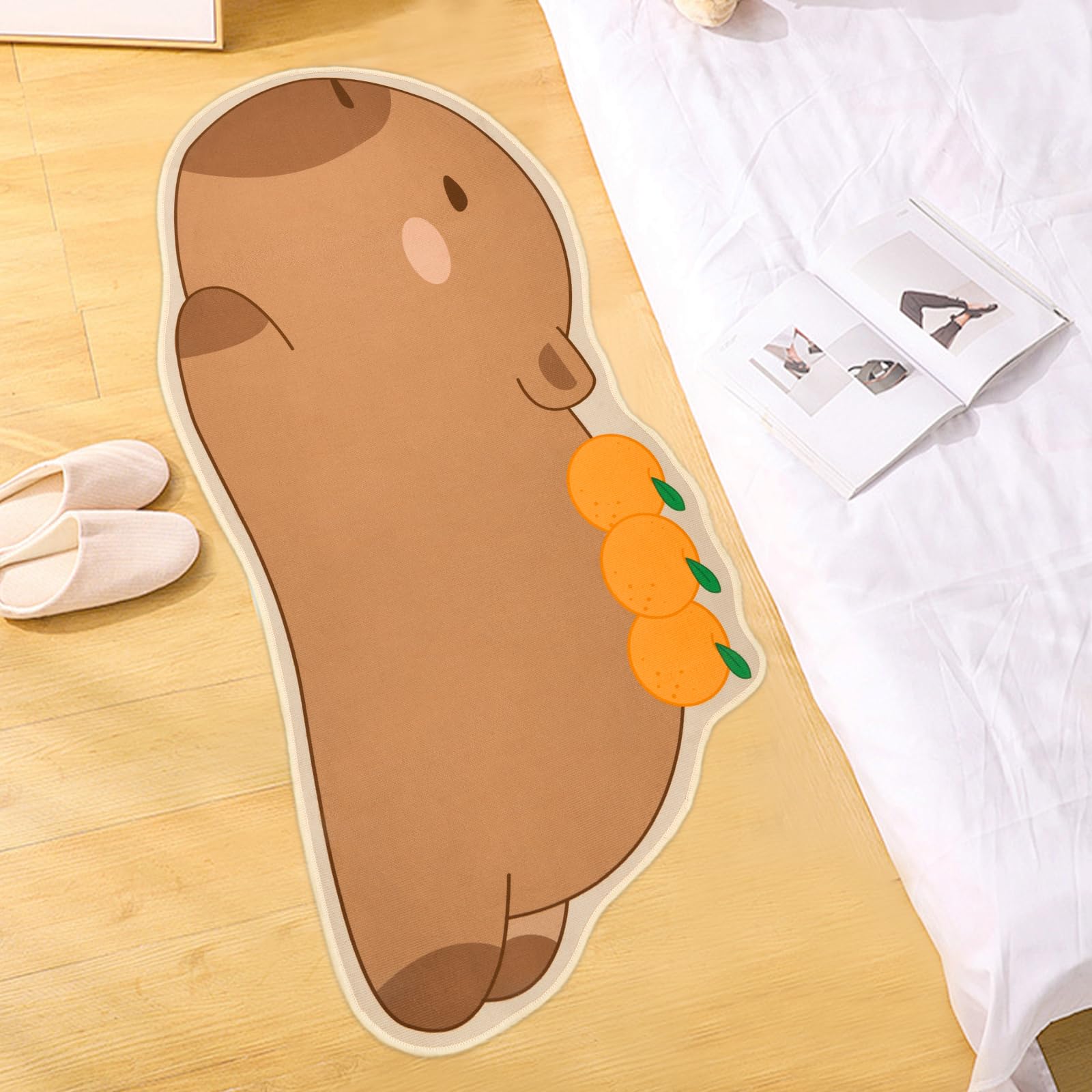Amazon.com: Prewplam Capybara Rug - 18‘’×46‘’ Cute Long Cartoon Doormat ...