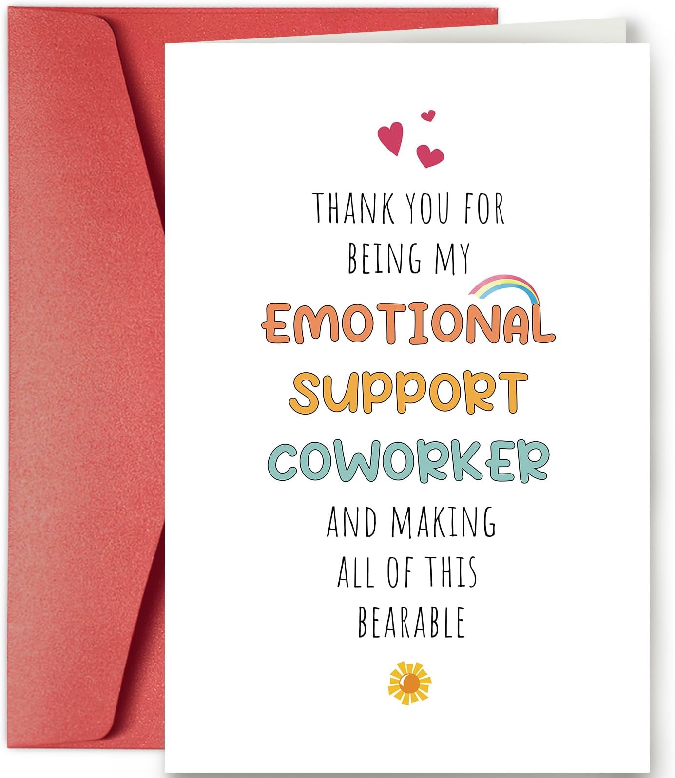 Amazon.com : Serviky Lovely Coworker Appreciation Card, Hilarious Work ...