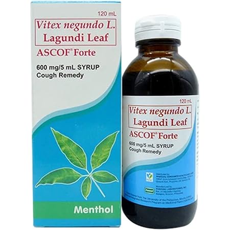 Amazon.com: 2 Ascof Lagundi Leaf Syrup Cough Remedy (2x120ml) : Health ...