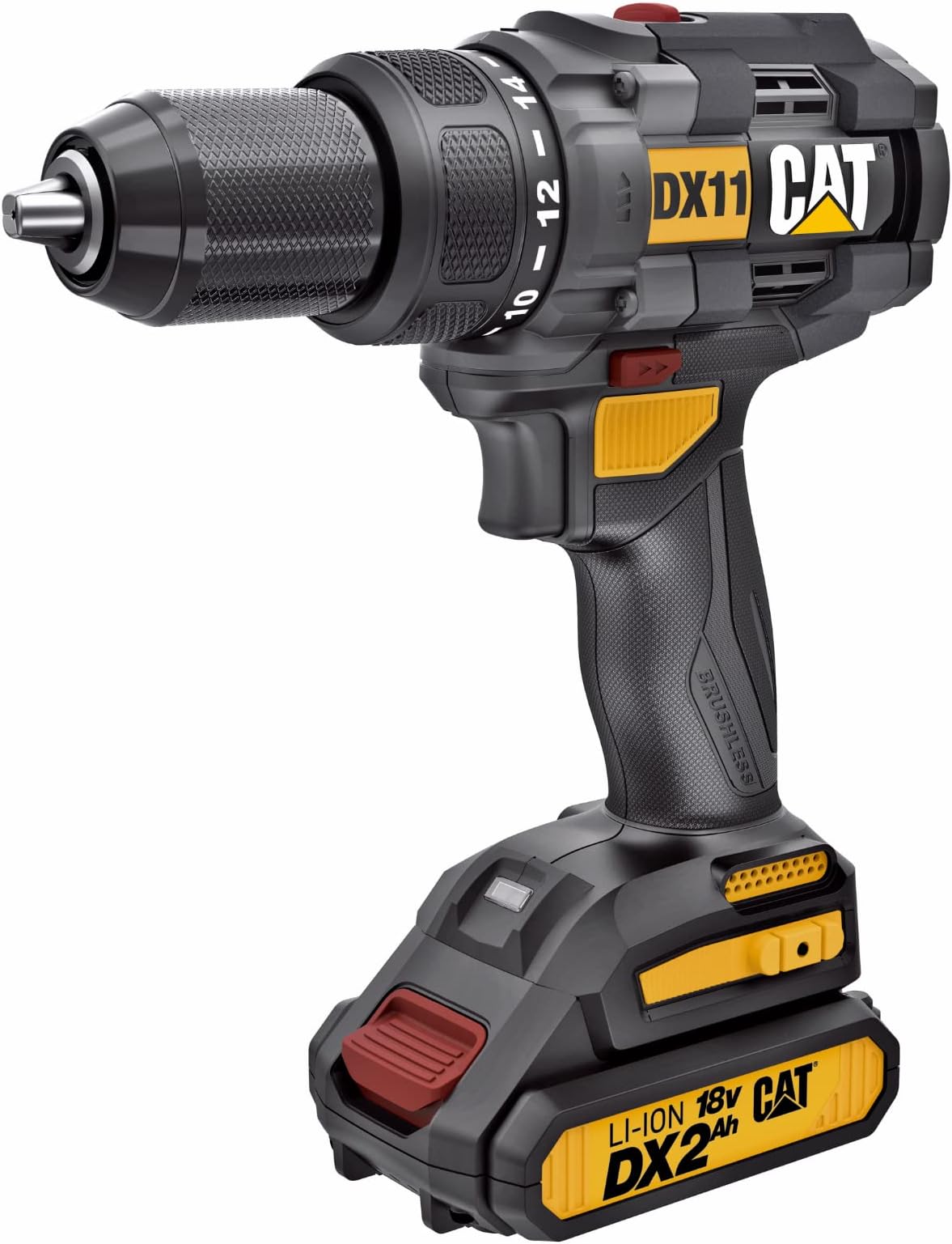 Amazon.com: Keyless Brushless Cordless 1/2-in Drill KXDD 124B-03 ...