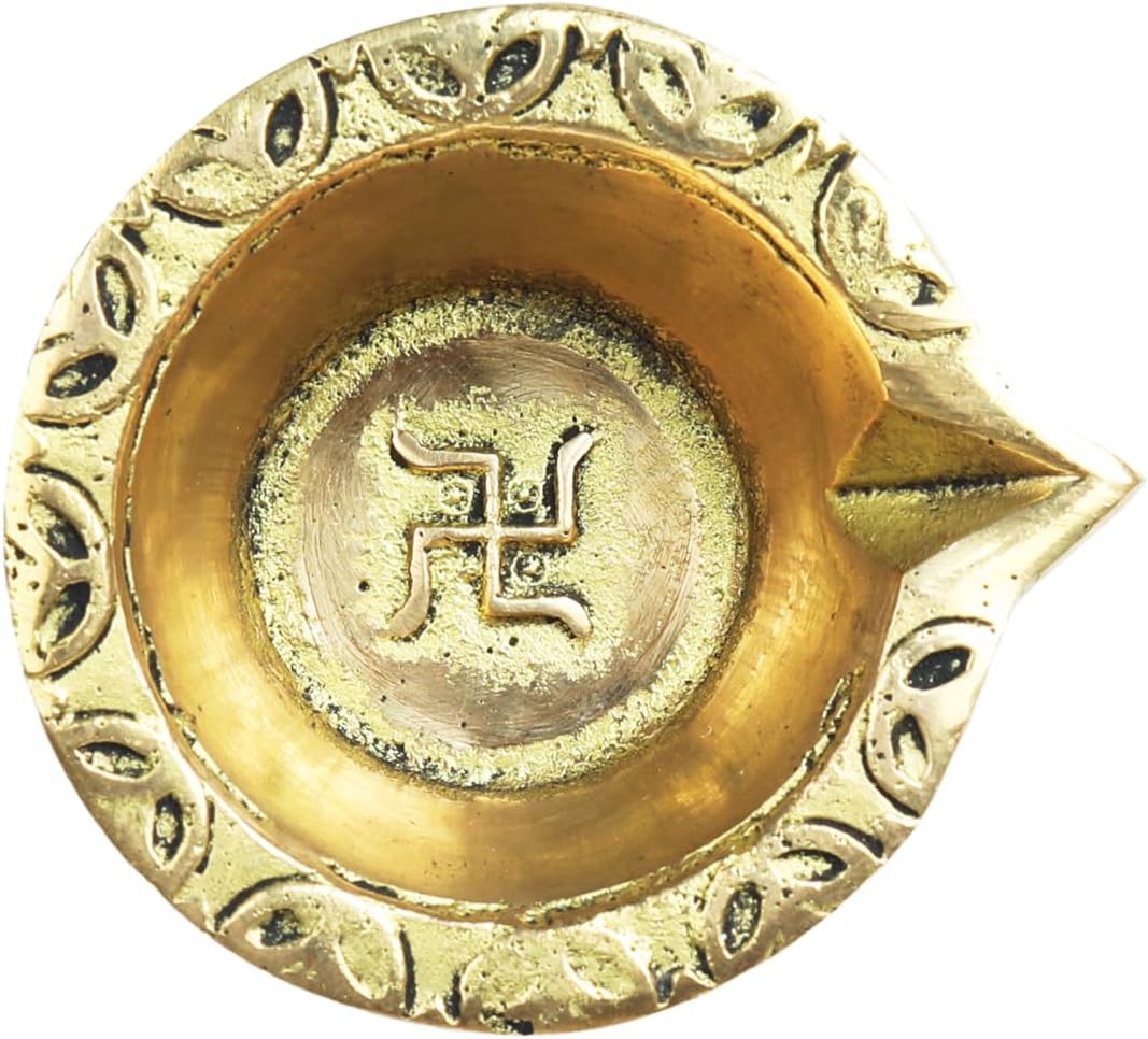 Diya Deepak Pooja Diya Puja Artículo religioso lámpara de aceite de ...