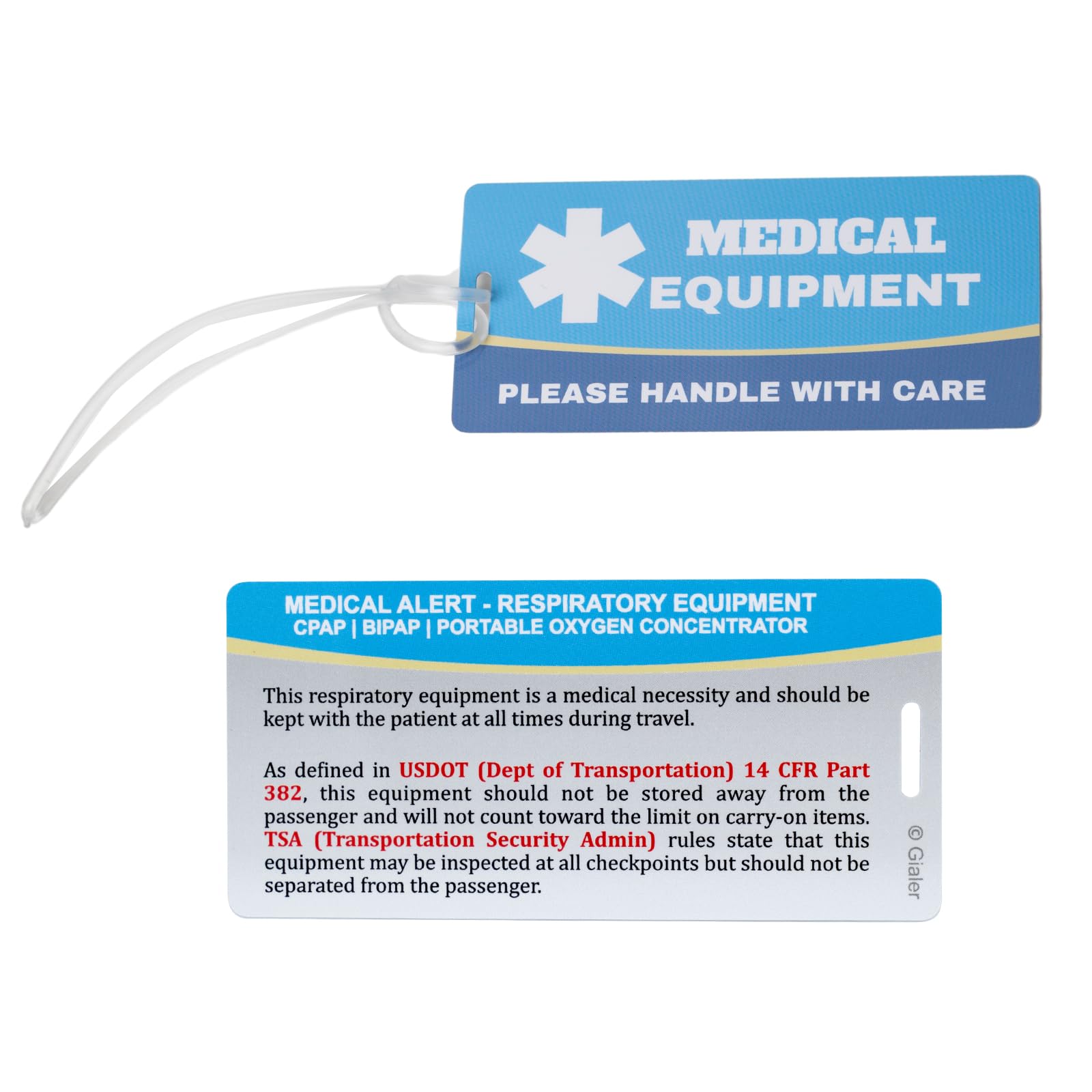 Amazon.com: Medical Equipment Luggage Tag, Medical Equipment ID ...