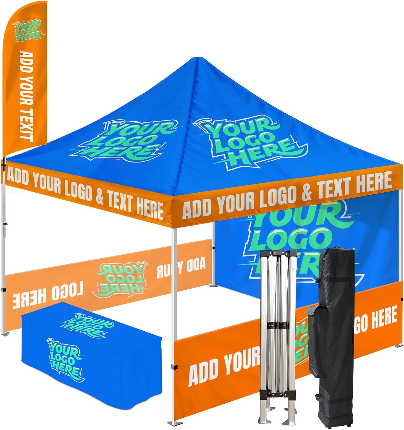 Amazon.com : Custom Canopy Tent 10x10 with Logo, Personalized Pop Up ...