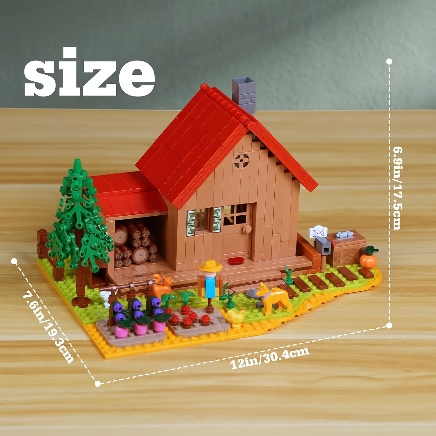 Stardew Farmhouse Building Toy, Video Game Valley Farm Playset Building ...