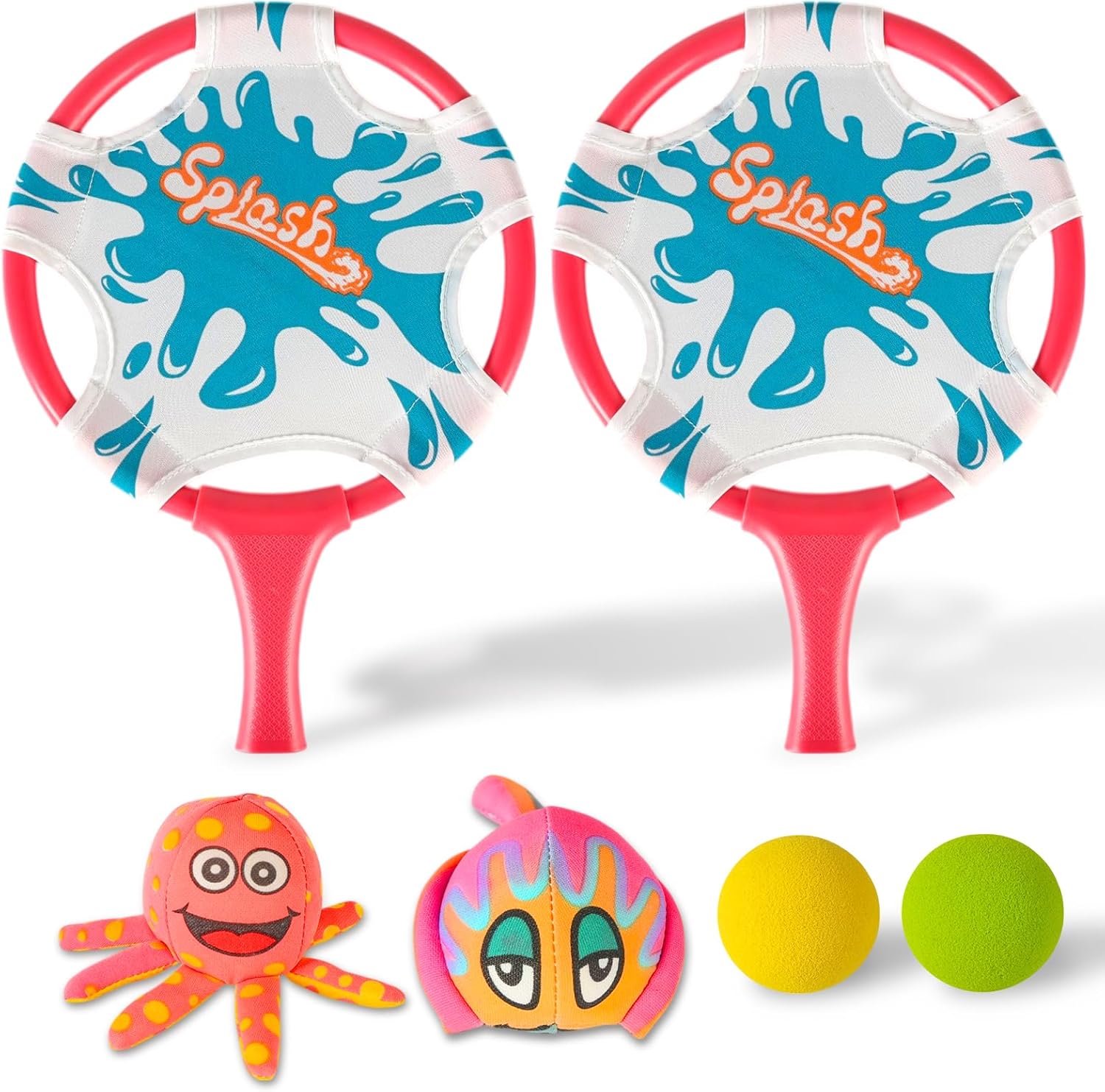 Amazon.com: CT SPORTS Water Paddle Toss Game, Floating Octopus Ball and ...