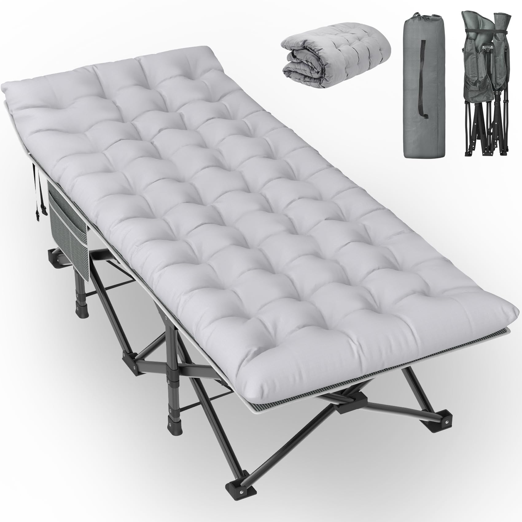 Snapklik.com : Slendor XXL Camping Cot, Oversized Camping Bed For ...