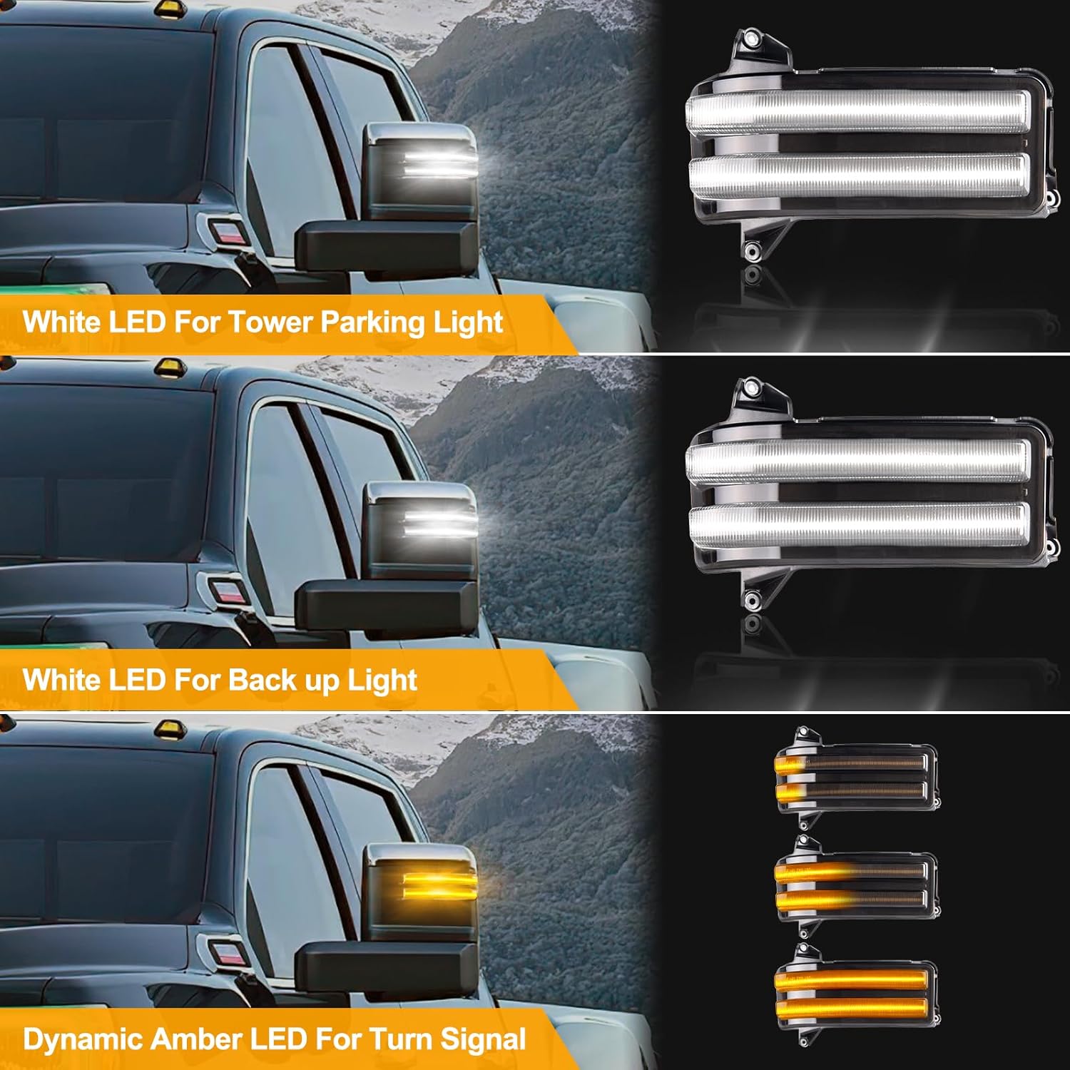 Luz LED de señalización de giro secuencial para Chevy Silverado GMC ...