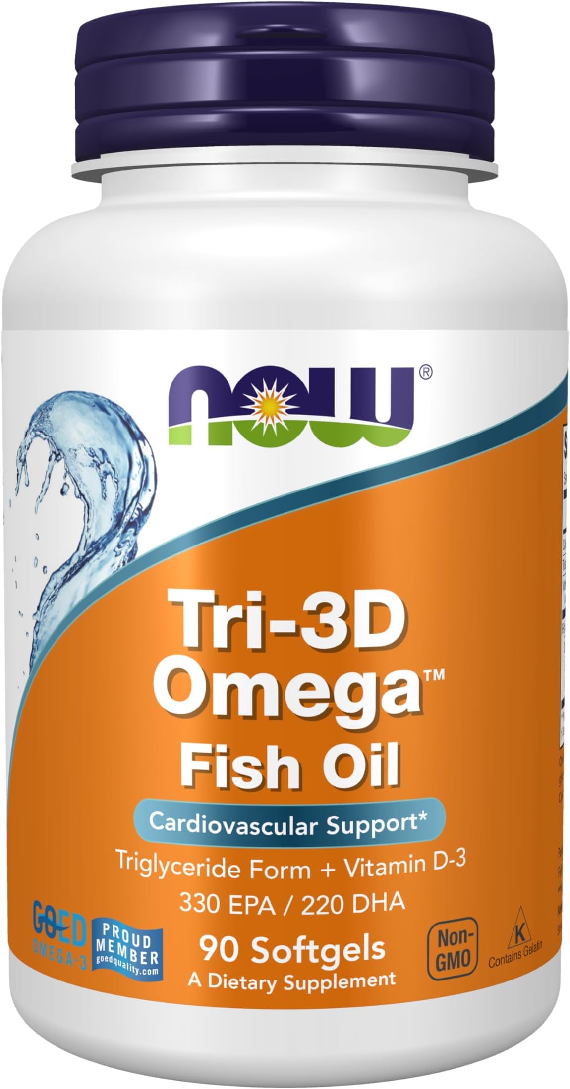 Amazon.com: NOW Foods Supplements, Tri-3D Omega™, Triglyceride Form of ...