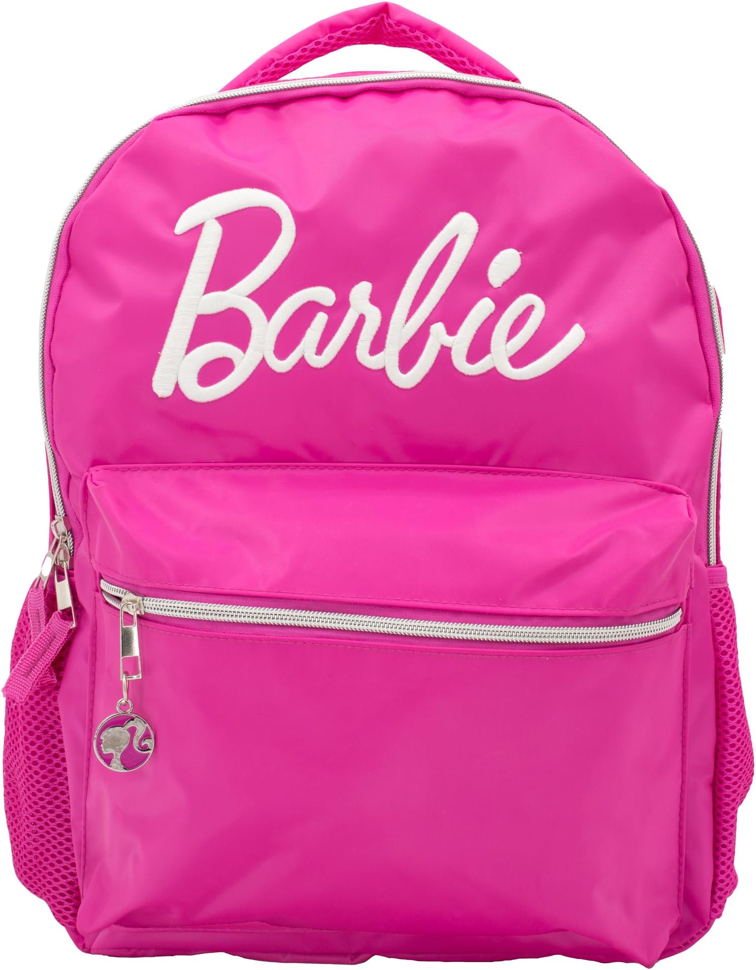 Amazon.com: Barbie Ladies Fluffy Backpack | Womens Classic Patch Logo ...