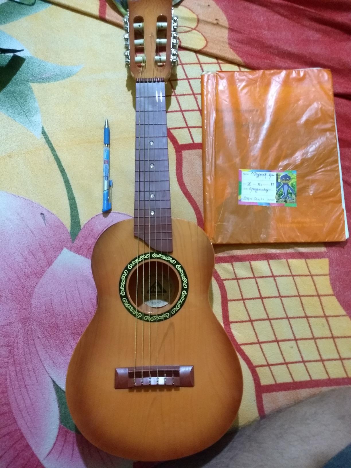 Toyshine Kids 6 -String Plastic 24" Acoustic Guitar Toy - B (Brown ...